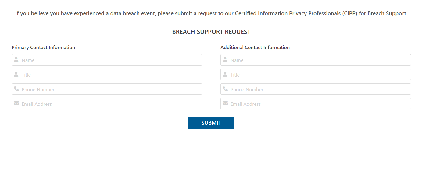 Breach Support - uRISQ | Cyber Privacy and Cyber Security Program